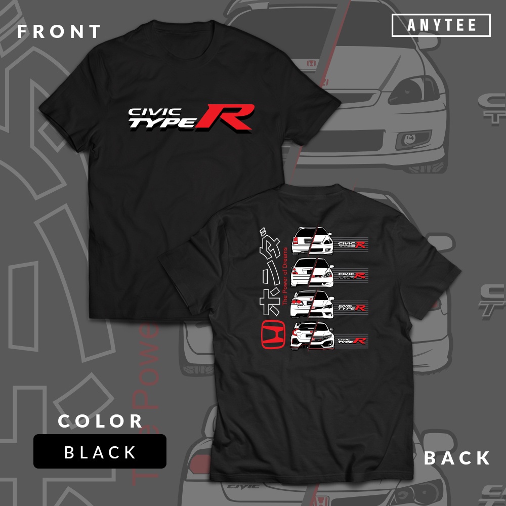 Honda Civic Type R EK FD FC Turbo JDM THDM Car Automotive T Shirt ...