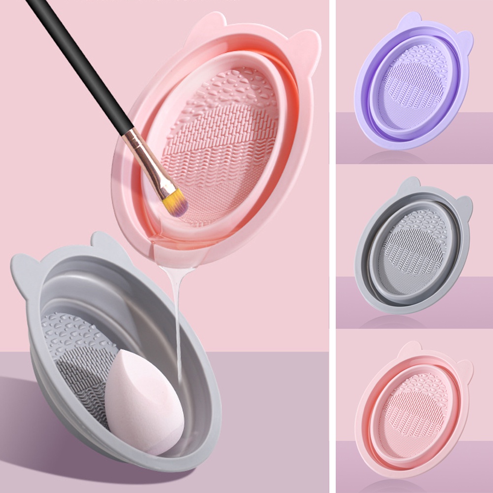 Soft Silicone Makeup Brushes Beauty Egg Cleaner Pad / Cute Eyeshadow ...