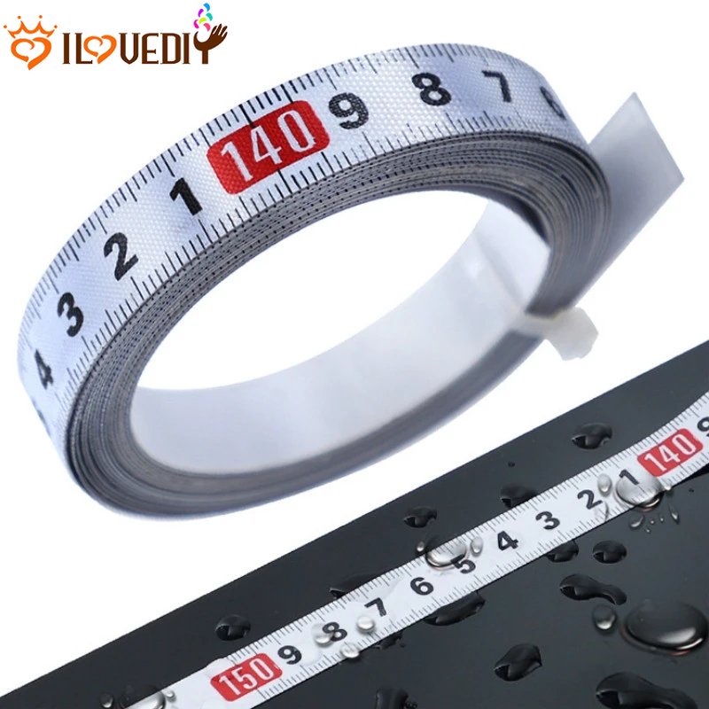 3m Stainless Steel Miter Track Tape Self Adhesive Metric Scale Ruler ...