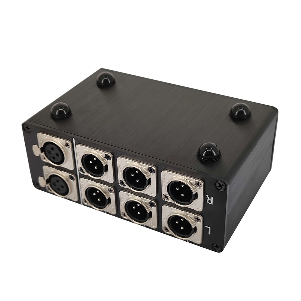 1 in 3 out 3 in 1 out Audio INPUT XLR Signal Cable Splitter Selector ...