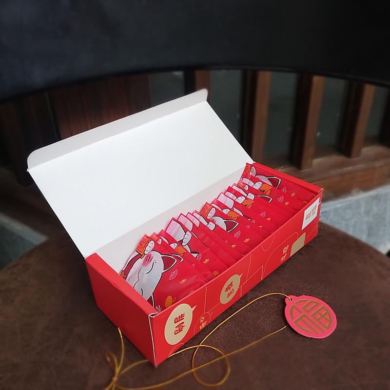 ️现货 Cny Box/New Year Packaging/Red Chinese New Year Gift Box/ Long ...