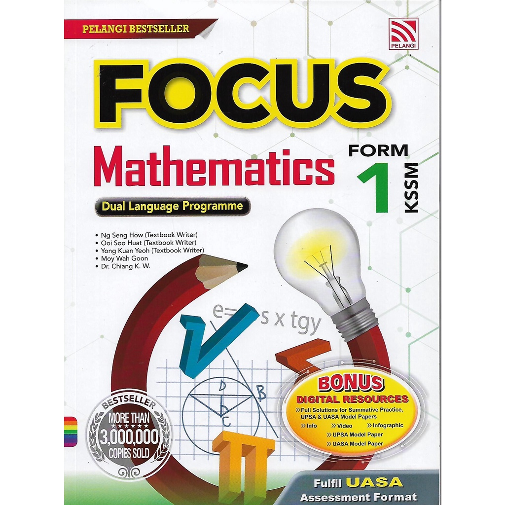 Focus Mathematics Form 1 KSSM | Shopee Malaysia