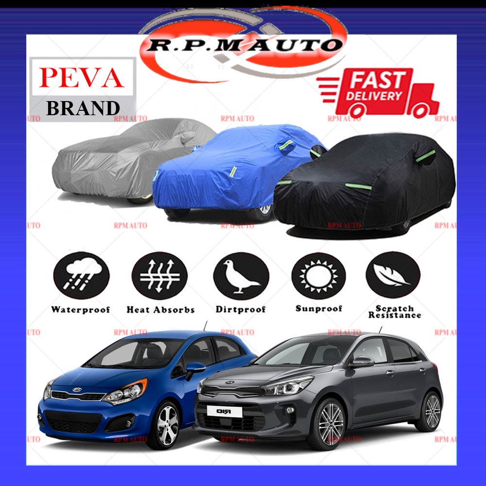 KIA RIO PEVA Cover Outdoor Protection Resistant Water Proof Rain ...