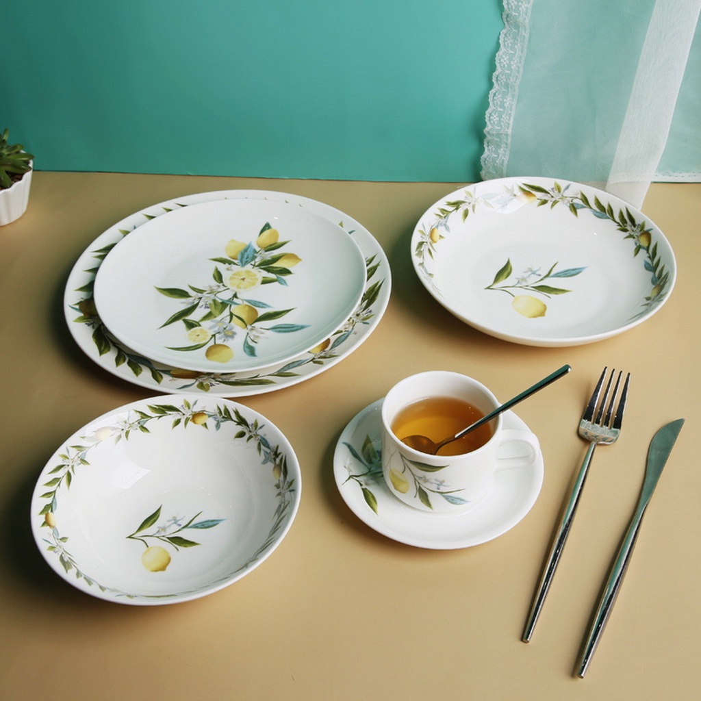 Livingplus Floral Design High Quality Dinner Porcelain Dinnerware Set ...