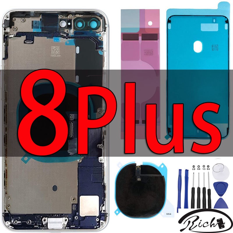 OEM Full Back Housing for iPhone 8plus Back Glass With Flex/Charger ...