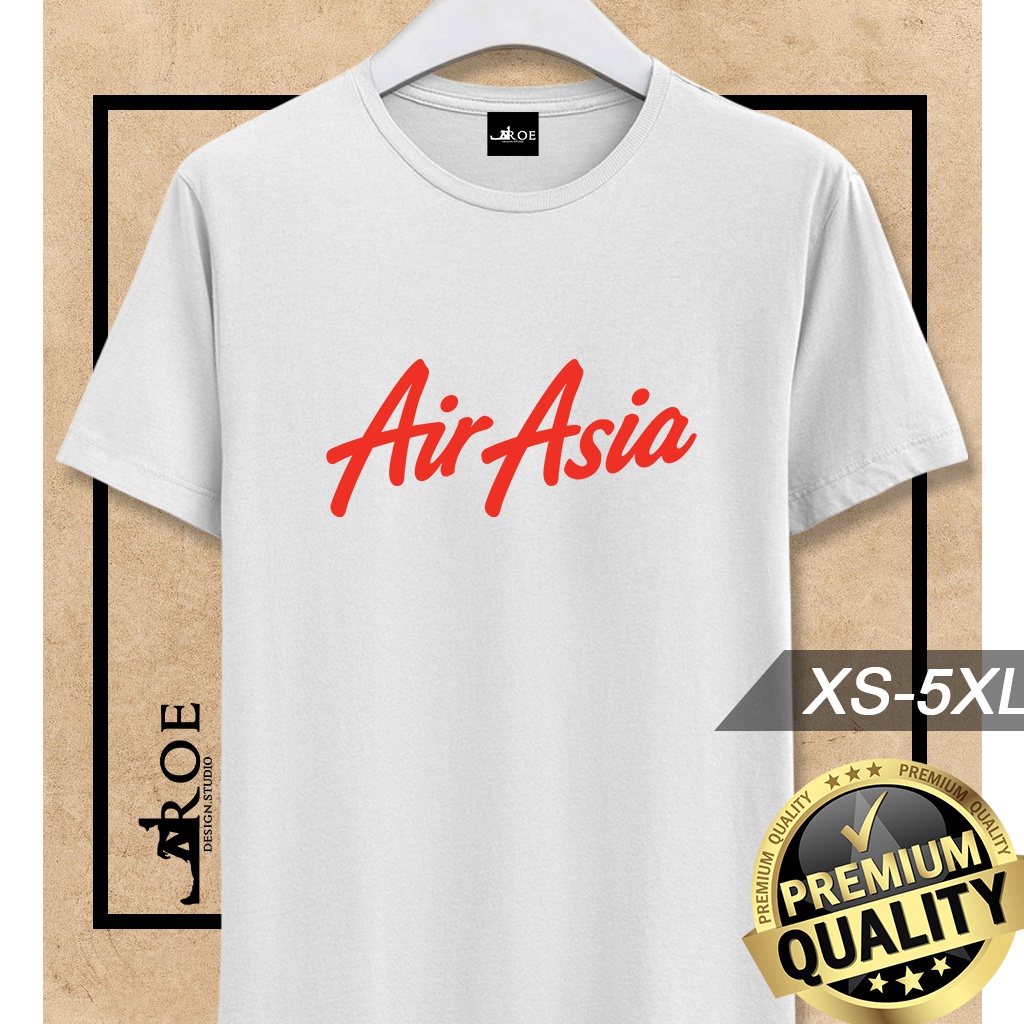 🔥 Baju Tshirt AirAsia Lelaki Perempuan Unisex + Plus Size 🔥 | Shopee ...