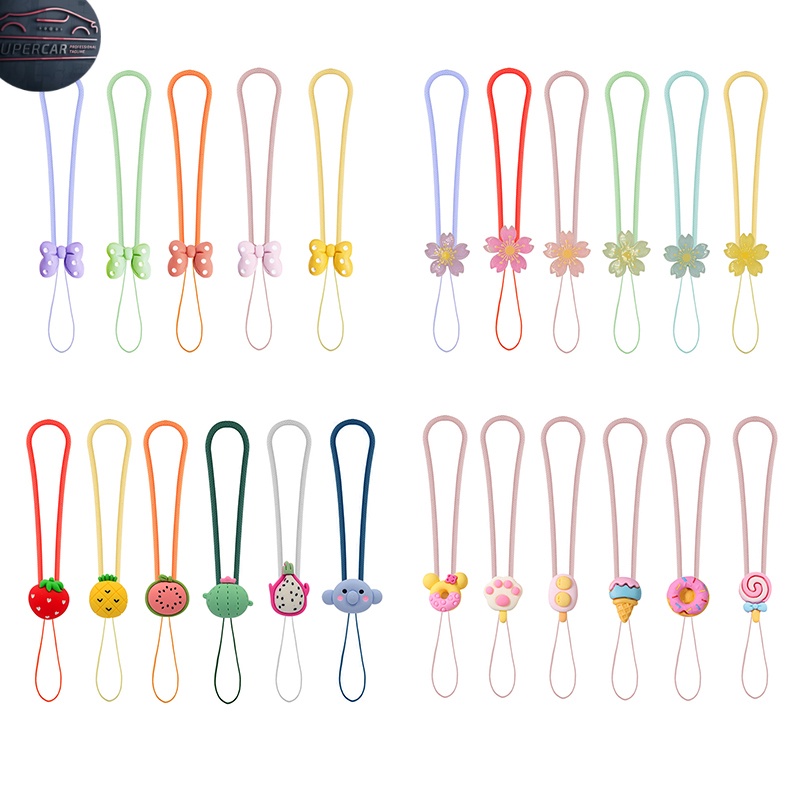 SC Cute Mobile Phone Strap Wrist Straps Key Lanyard Silicone Hand Strap ...