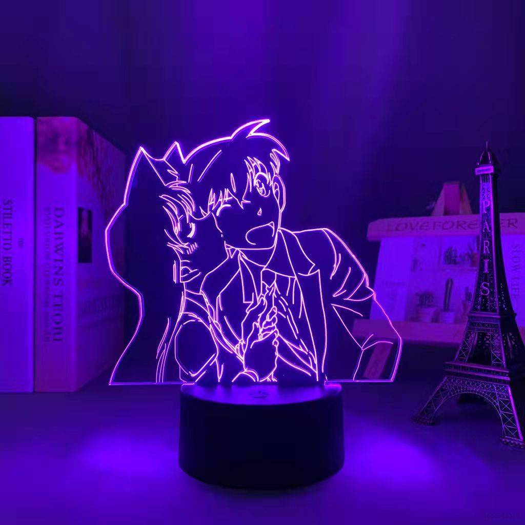 SQ2 Detective Conan Night Light Anime 3d Lamp Acrylic Remote LED ...