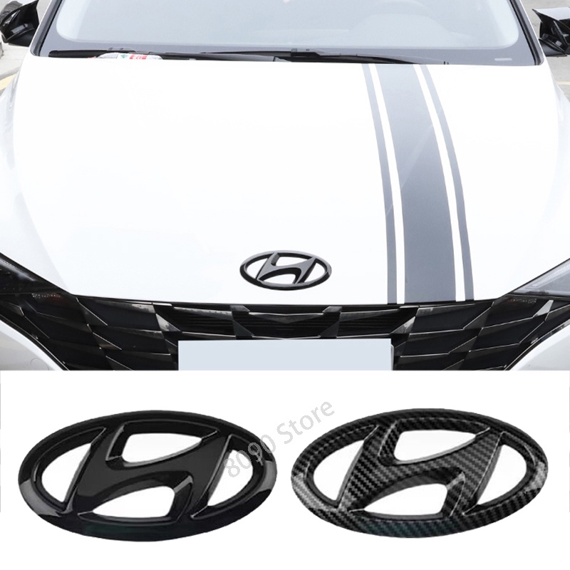 Car Front Hood Emblem Sticker Auto Body Badge Decal for Hyundai Elantra ...