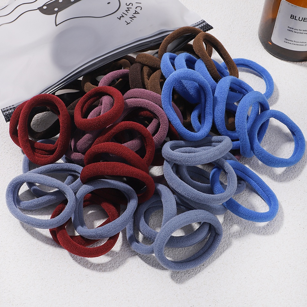 KidsBows Women Basic Elastic Hair Bands - Solid Colours (4cm x 30/50 ...