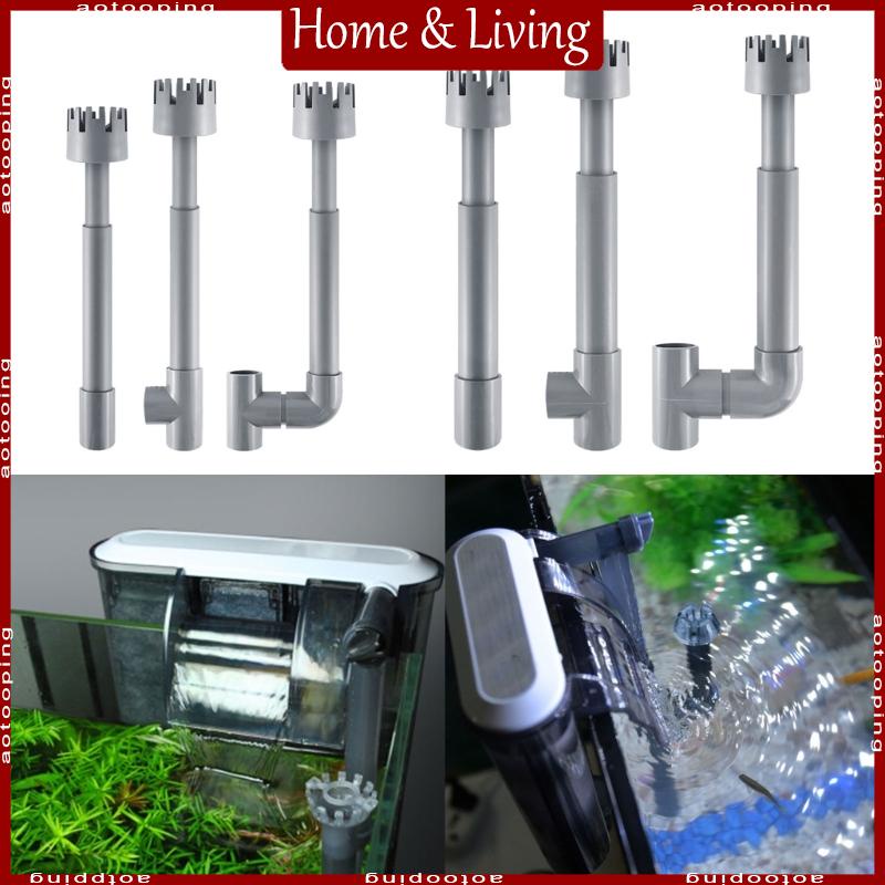AOTO Plastic Aquariums Skimmer Transparent Pipe Spin Surface Inflows ...