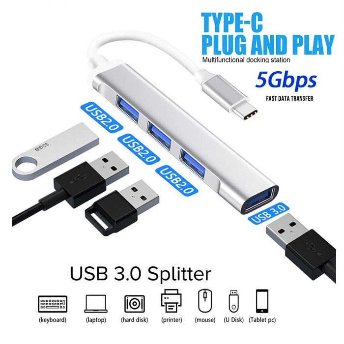 Lazada USB 3.0 Hub - Expand Your Connectivity with 4 Ports, 5Gbps ...