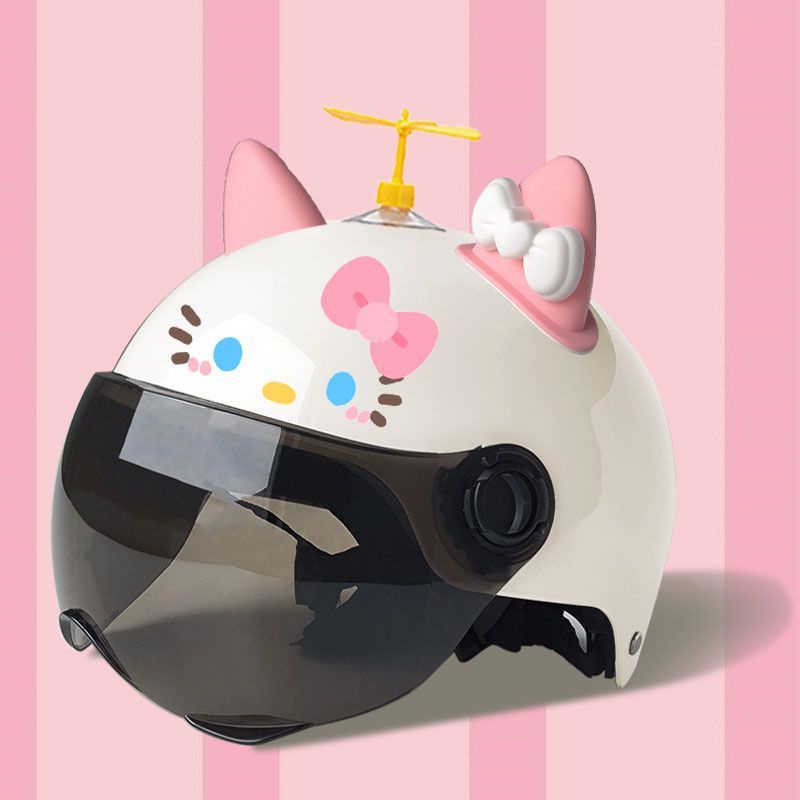 [Haroro] Hellokitty Electric Bicycle Helmet Sanrio Summer Sun ...