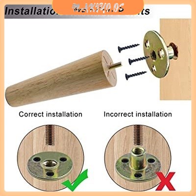 M8 T Nut Flange Nuts 3 Hole Galvanized Iron Furniture Fixing Tee Round ...