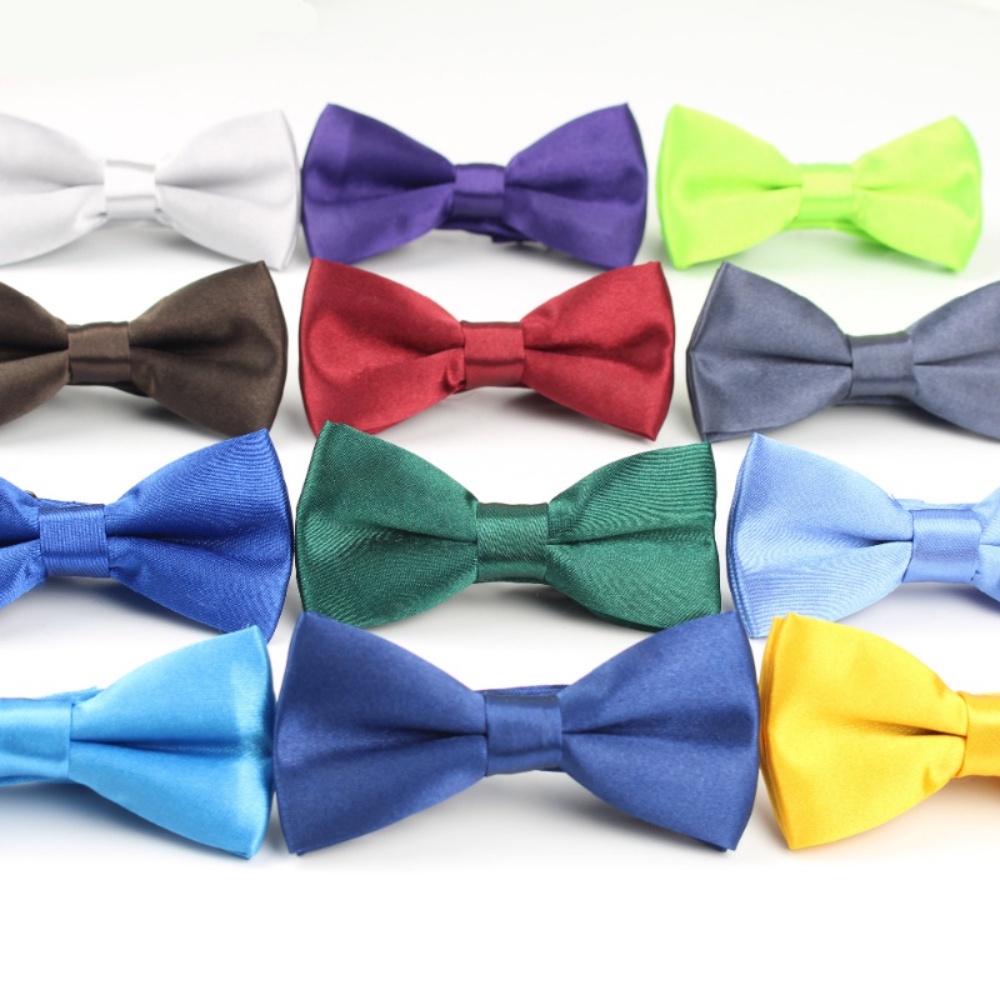 ZONFAZ Classic Baby Kids Bow Ties Boy Children Solid Color Bowties ...