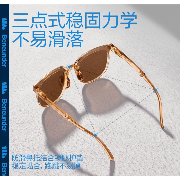 BENEUNDER Ultra-Light Foldable Sunglasses UV400 Polarized Nylon Lens ...
