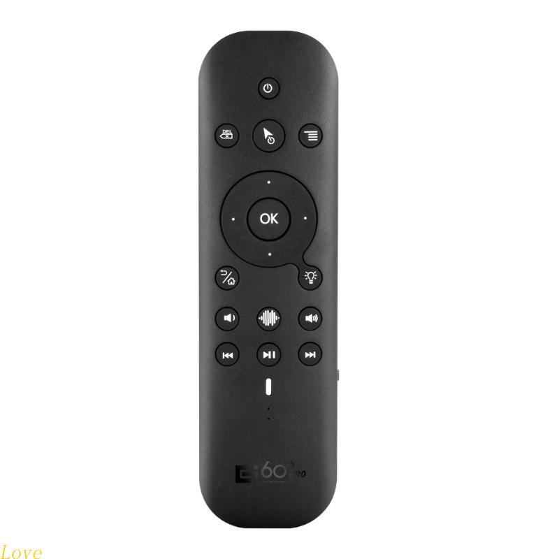 Love G60S Pro Air Mouse with 2.4G BT5.0 Dual Modes Voice Assistant ...