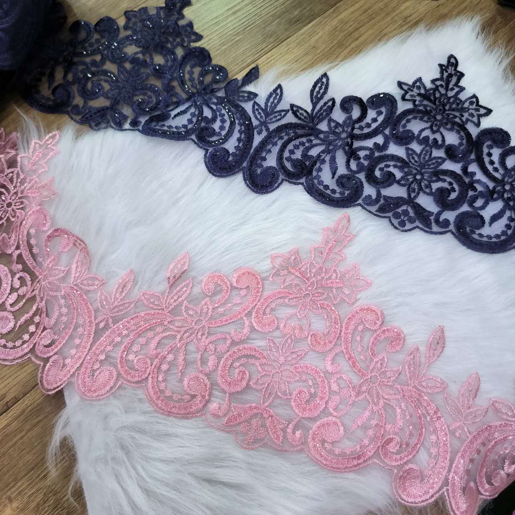 Border Lace/ Renda Bunga / Lace Meter/ Renda Baju/ Renda Lace/ Flower ...