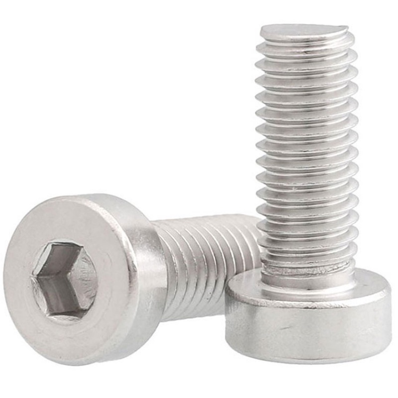 [HNK] 304 Stainless Steel Thin Head Hexagon Socket Screw Low Head Bolt Extension Screw M2/M2.5 ...
