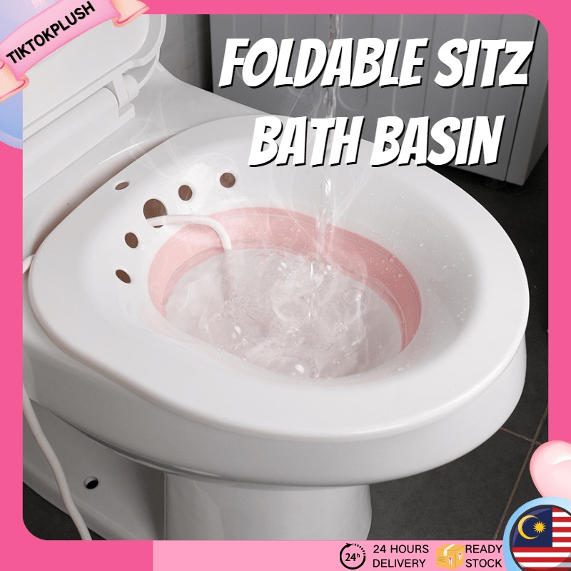 Foldable PP Sitz Bath Basin Toilet Seat Maternity Sit Bath Besen Tangas ...