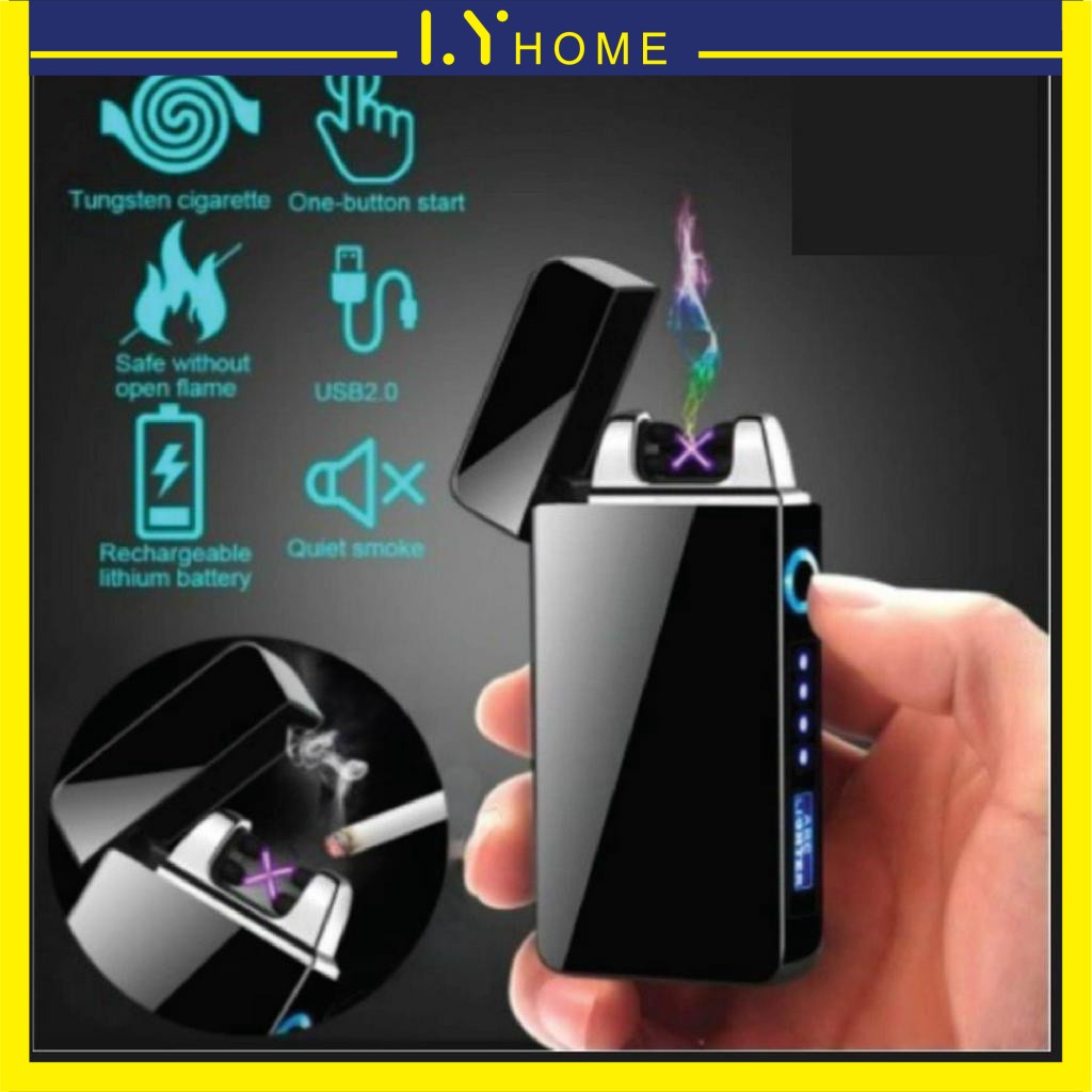 Lighter USB Rechargeable Windproof Flameless Plasma Pulse Lighters For ...