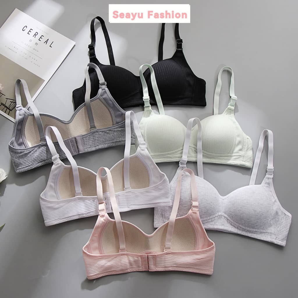 Comfortable Small Chest Push Up Seamless Wireless No Wire Student Girl ...