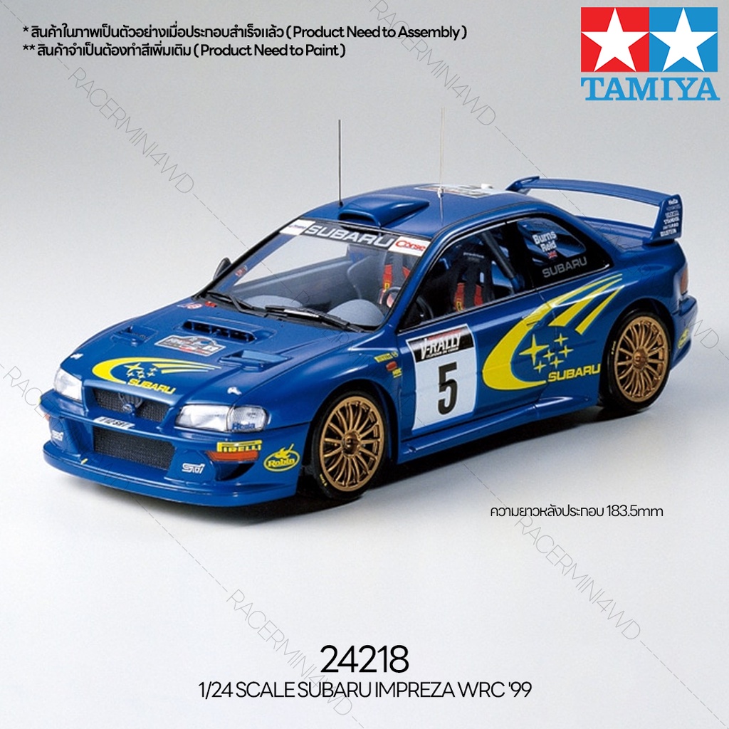 TAMIYA 24218 1/24 Subaru Impreza WRC'99 Original Assembly Model Kit ...