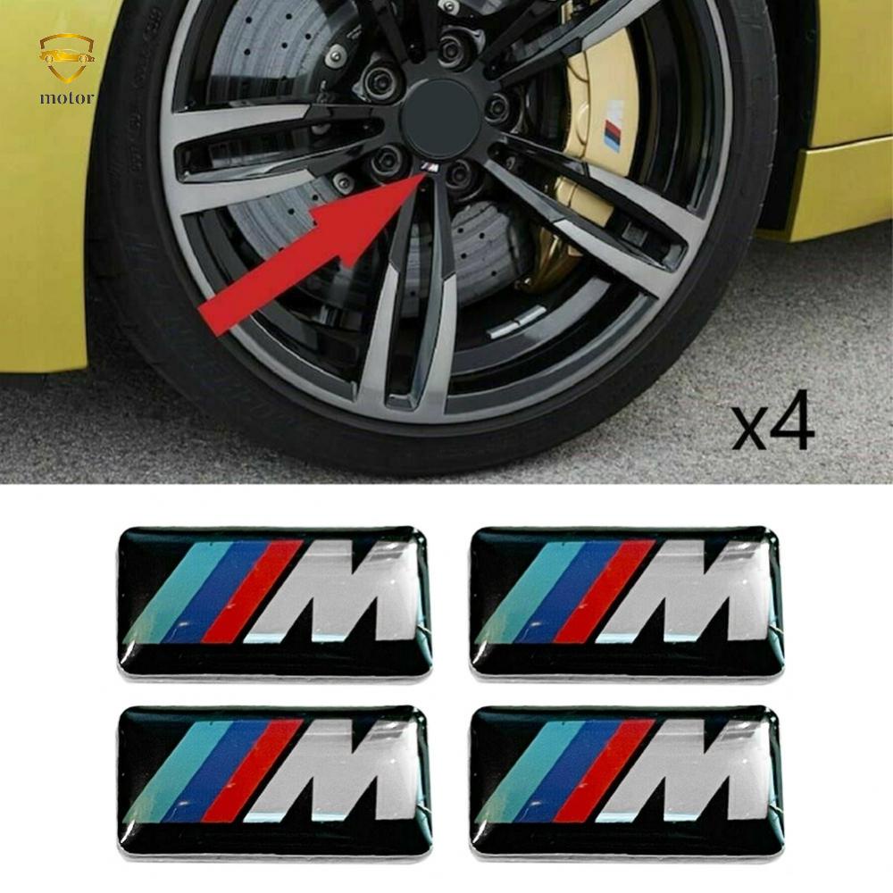 MOTORLAND~4PCS 3D Alloy Car Wheel Stickers Badge Emblem Decoration For ...