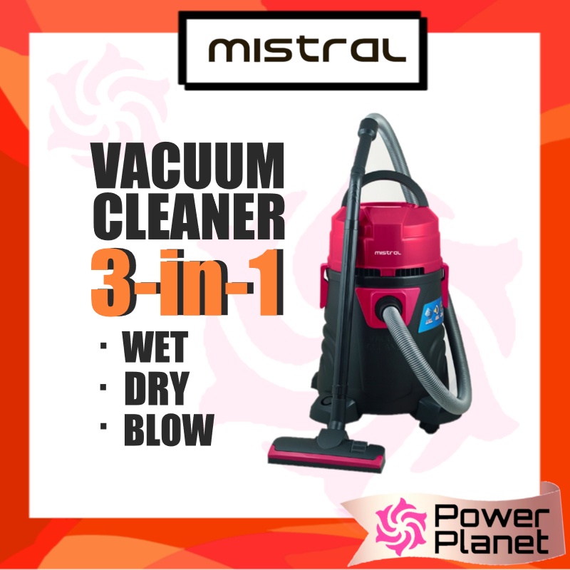 Mistral 3-IN-1 Vacuum Cleaner 32L (Wet / Dry / Blow) MVC3694 (Red ...