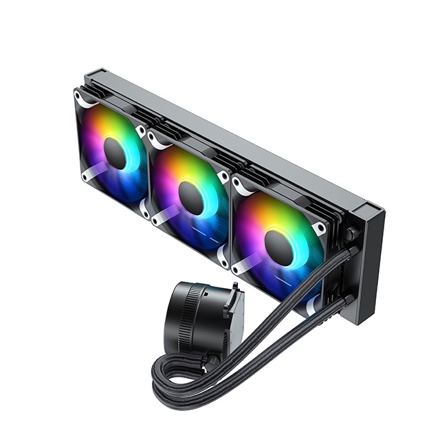 360 Liquid Cooler AIO Liqiod Cooler Pump Cover 360mm Radiator 3*120mm ...