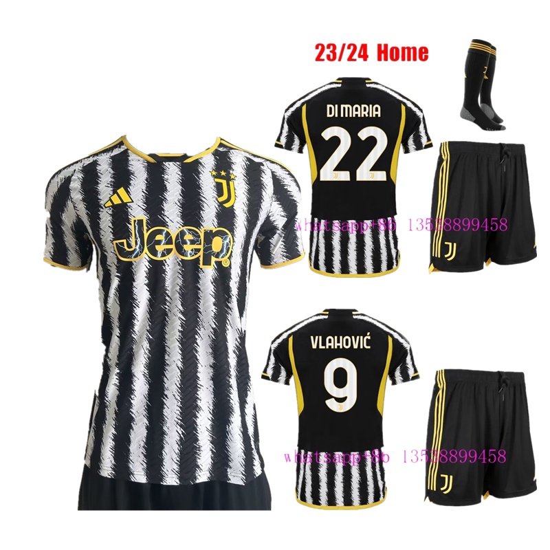 Adult kit top quality23/24 Vlahovic Chiesa owned 23/24 Juventus the ...