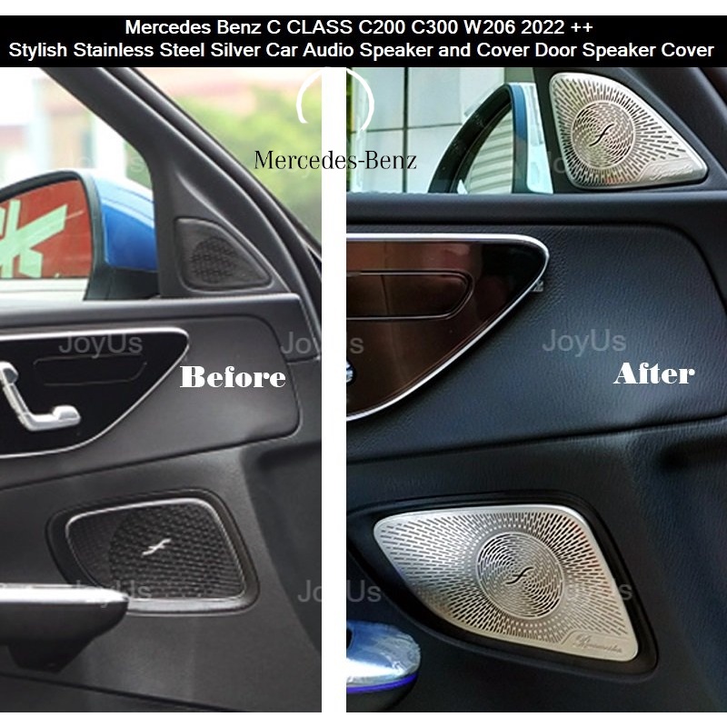 Mercedes Benz C CLASS C200 C300 W206 (2022-2026) Stainless Steel Silver ...