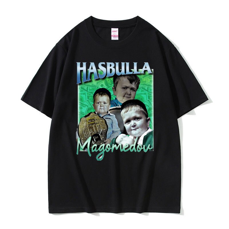 Hasbulla Magomedov Merch Tees Mini Khabib Blogge Fighting Meme Tshirt ...