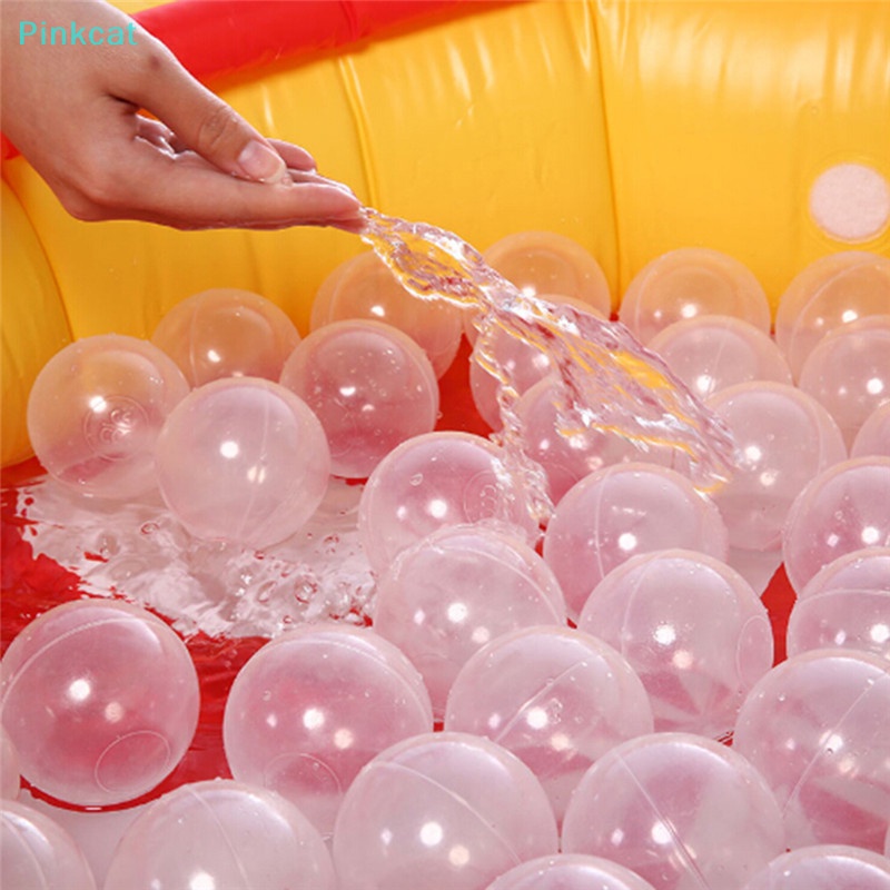 Pinkcat 50pcs/lot Baby Safety Transparent White Plastic Pool Ocean ...
