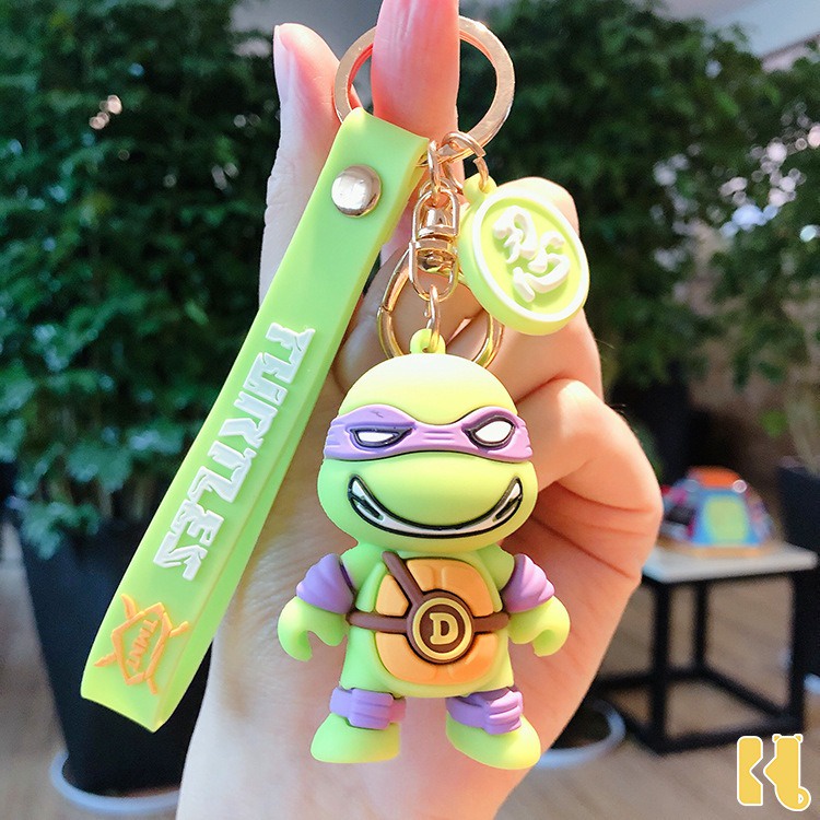 Cartoon Ninja Turtle Keychain, kunci keychain, Birthday Gift , Fashion ...