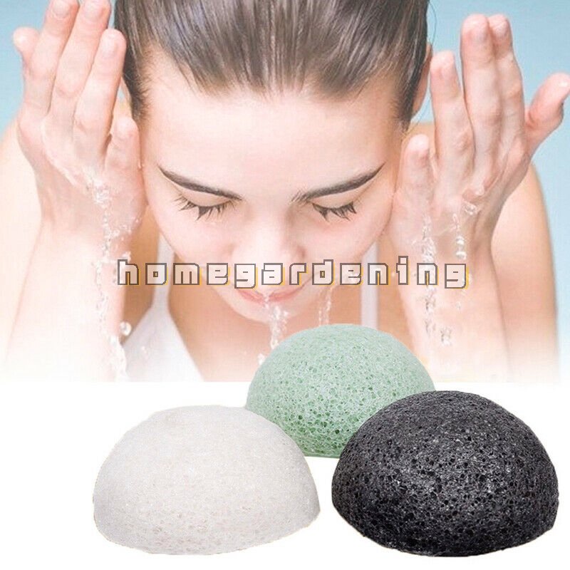 Face Washing Cleansing Sponge Natural Konjac Facial Puff Face Care Sponge Cosmetic Puff Women ...