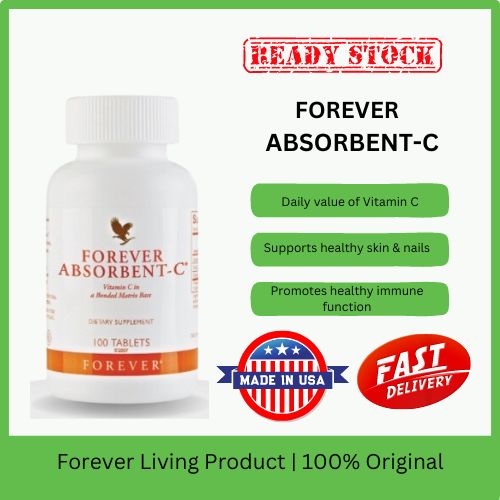 FOREVER LIVING Absorbent C / Vitamin C - 100 Chewable Tablets- EXPIRE ...