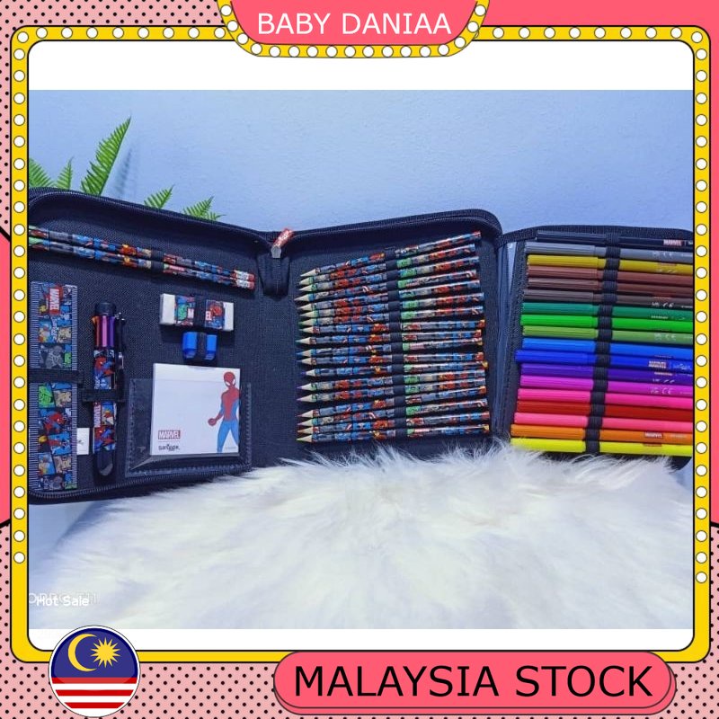 (43 pieces) Smiggle Marvel zip it pencil case original ready stock ...