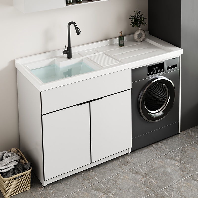 Washing Machine Rack with washing basin/Laundry cabinet/washbasin ...