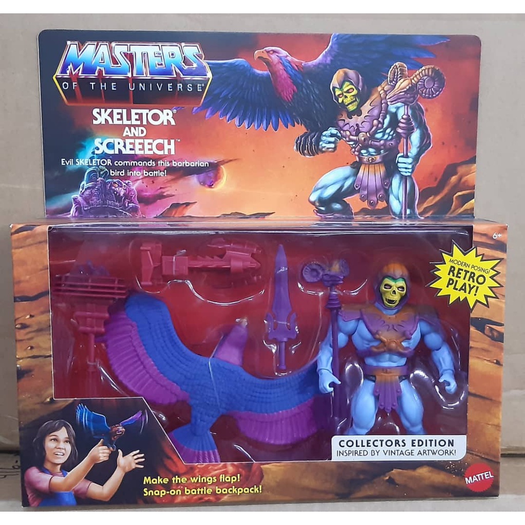 Masters of the Universe (MOTU) Origins Skeletor and Screech Exclusive ...