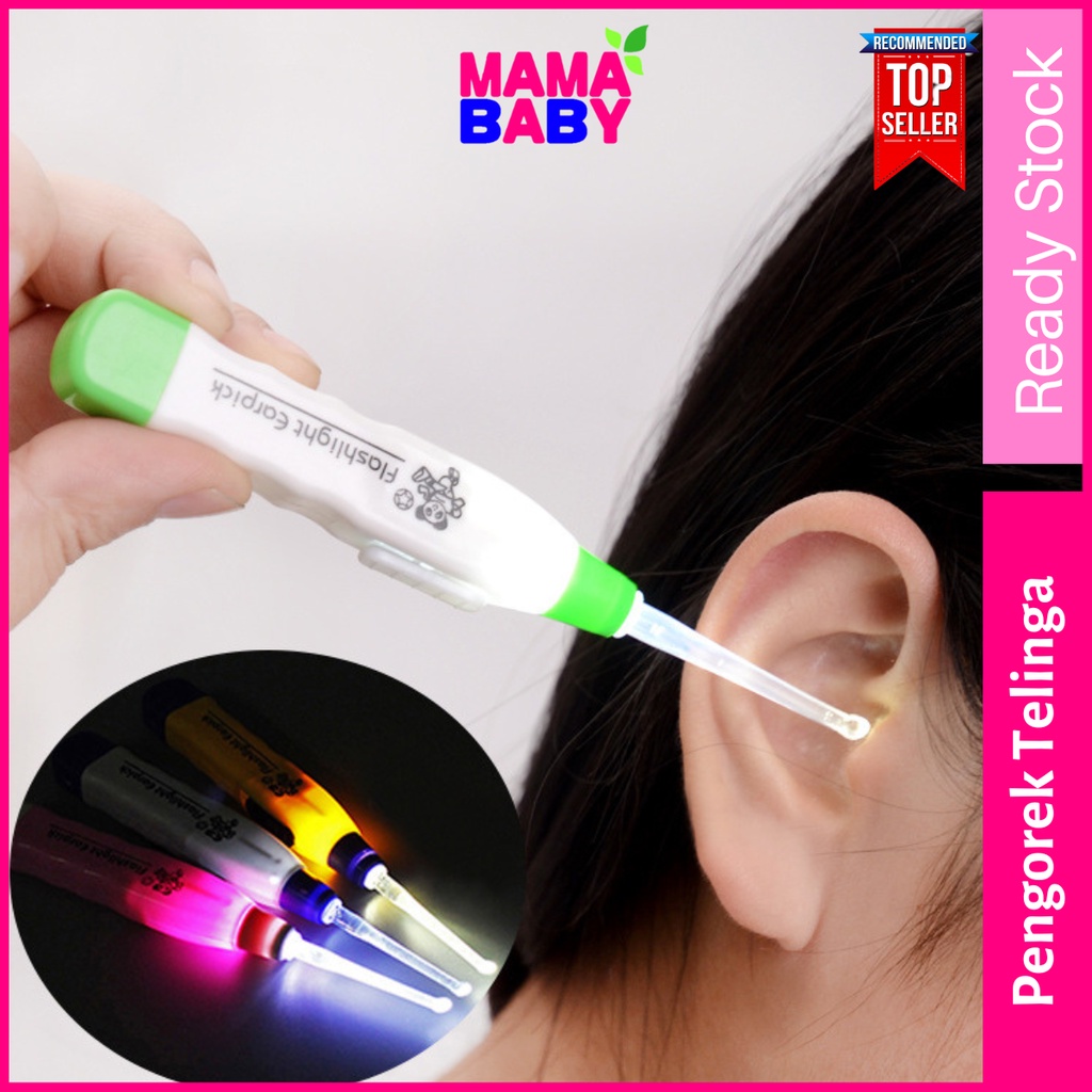 Pengorek telinga berlampu LED light ear wax remover pengorek telinga ...