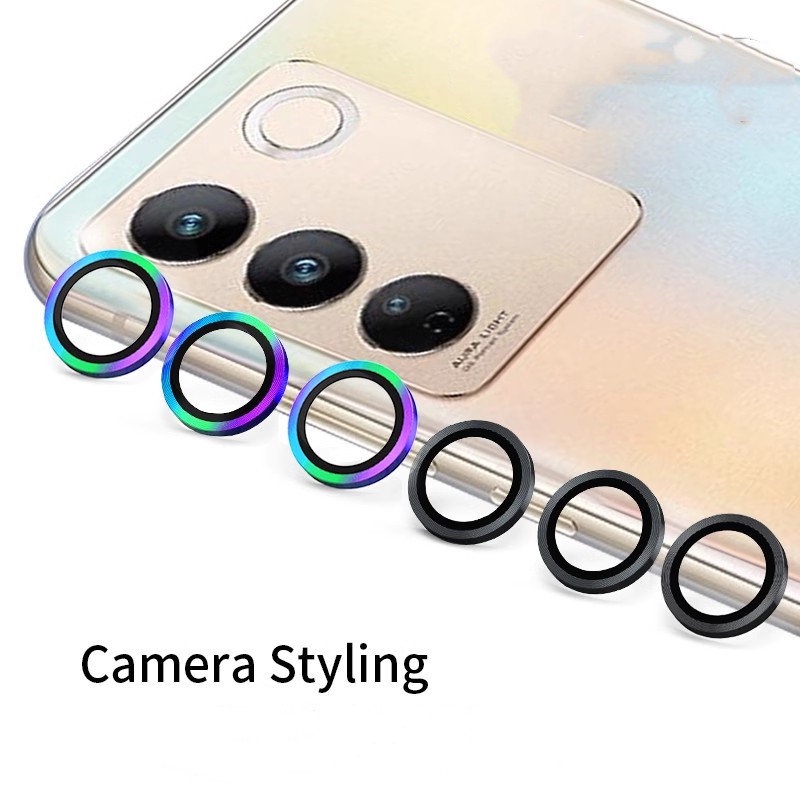 9D Curved Camera Protective Glass vivo Y100 Y03 V29 V29E V27E V27 pro ...