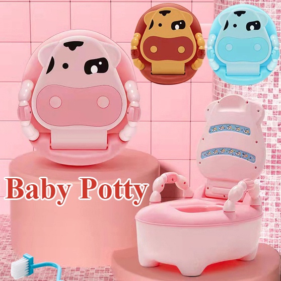 Children's Toilet Baby Potty Baby Boy Girl Urinal Cartoon Cows Design ...