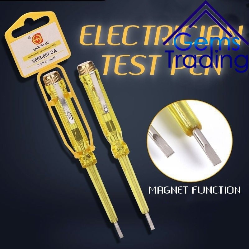 (1 PC) Electric Pencil Professional Electrician Test Pen Voltage ...