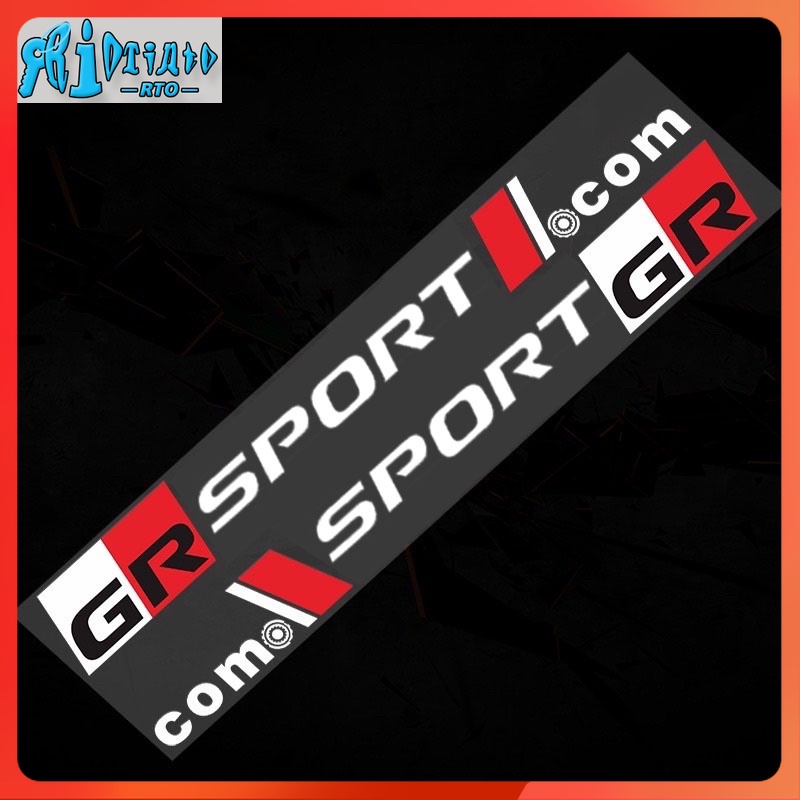RTO 2pcs Car Door Body Sticker GR GAZOO RACING Side Door Vinyl Decal ...