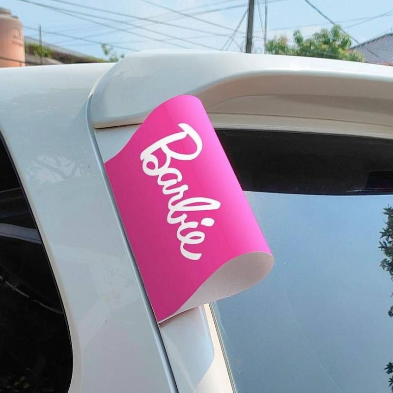 Barbie Doll Car Exterior Decoration Sewn-in Label Stick Label Car Sewn ...