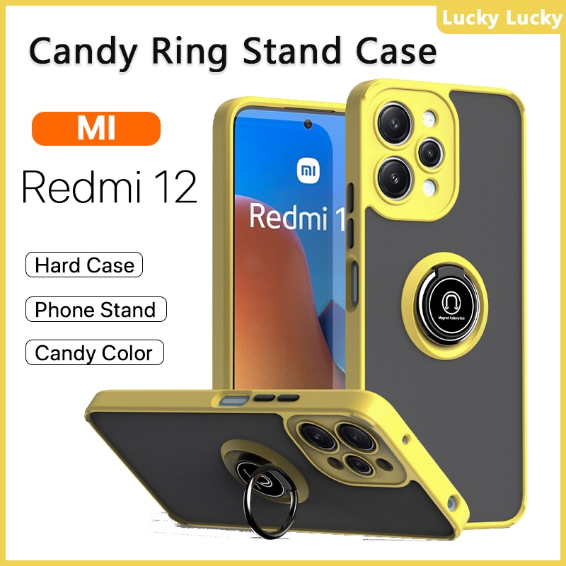 Redmi 12 Case Redmi 12C 10 2022 10C 10A 9C Casing Hard Acrylic Ring ...
