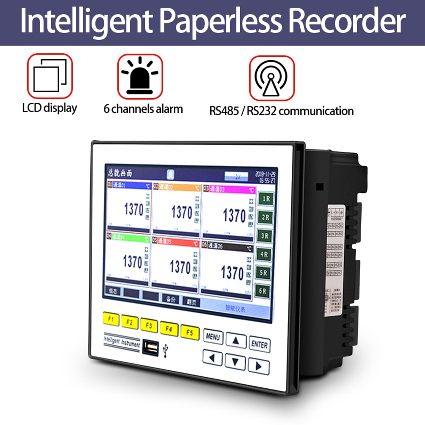 Multichannel Data Logger Recorder Chart Curve Storage Temperature ...