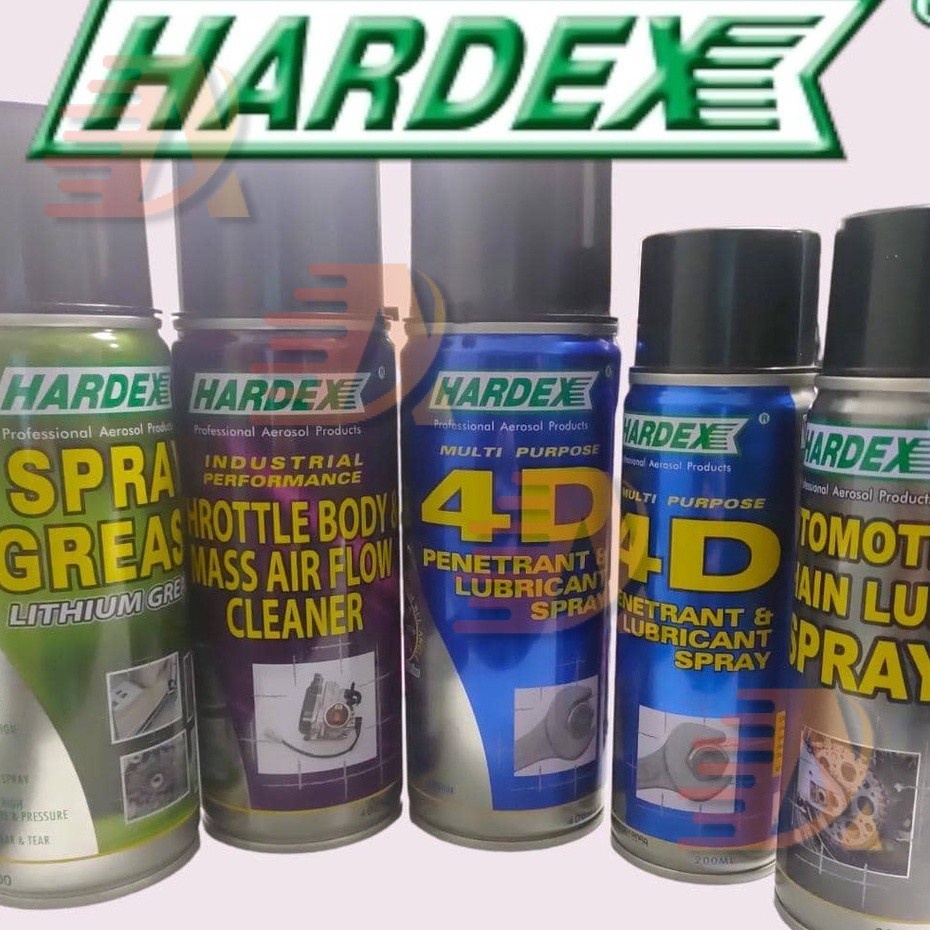 [HARDEX] SPARY CAN CHAIN LUBE LUBRICANT GREASE THROTTLE BODY MASS AIR ...