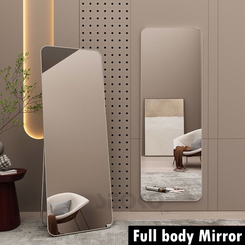 Floorable Standing Long Mirror Full body Mirror Cermin penuh panjang ...